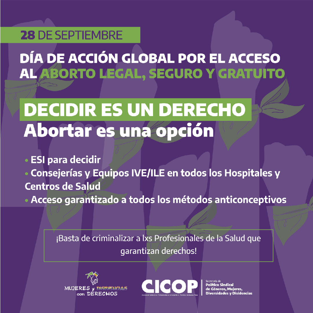 28 de septiembre: Día de Acción Global por el Aborto Legal, Seguro y ...